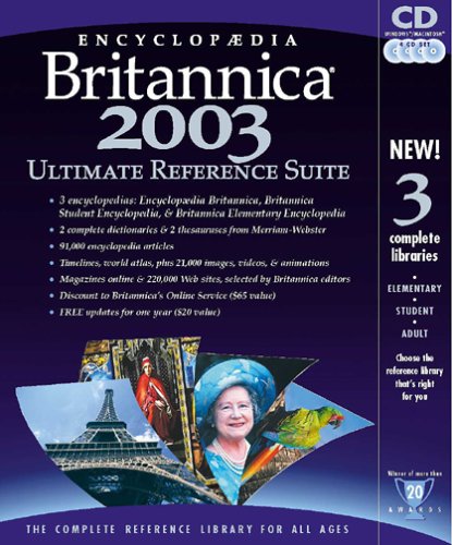 Encyclopedia Britannica 2003 Ultimate Reference Suite : Amazon.in: Software