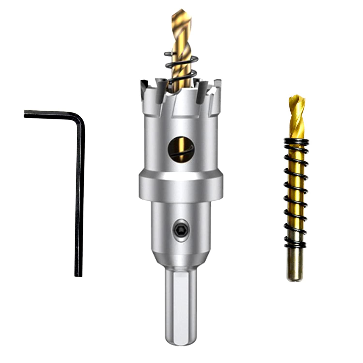 ASNOMY Tungsten Carbide Tipped Hole Saw Drill Bit For Hard Metal 1