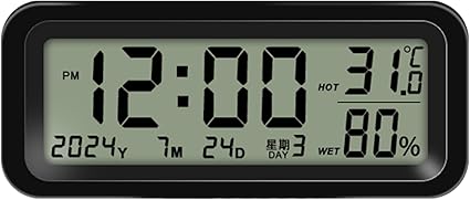 Amazon.com: Ubxvamm Small Digital Clock,Car Dashboard Clock ...