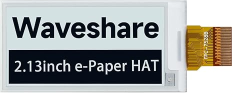 Amazon.com: Waveshare 2.13inch E-Ink Raw Display Compatible with Raspberry Pi 4B/3B+/3B/2B/B+/A+ ...