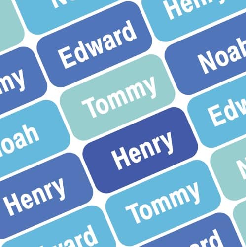 Amazon.com : 75 Personalized Waterproof Name Labels. Press and Stick ...