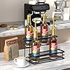 Amazon.com: Vantimo 8 Bottle Coffee Syrup Organizer Rack, 2 Tier Spice ...