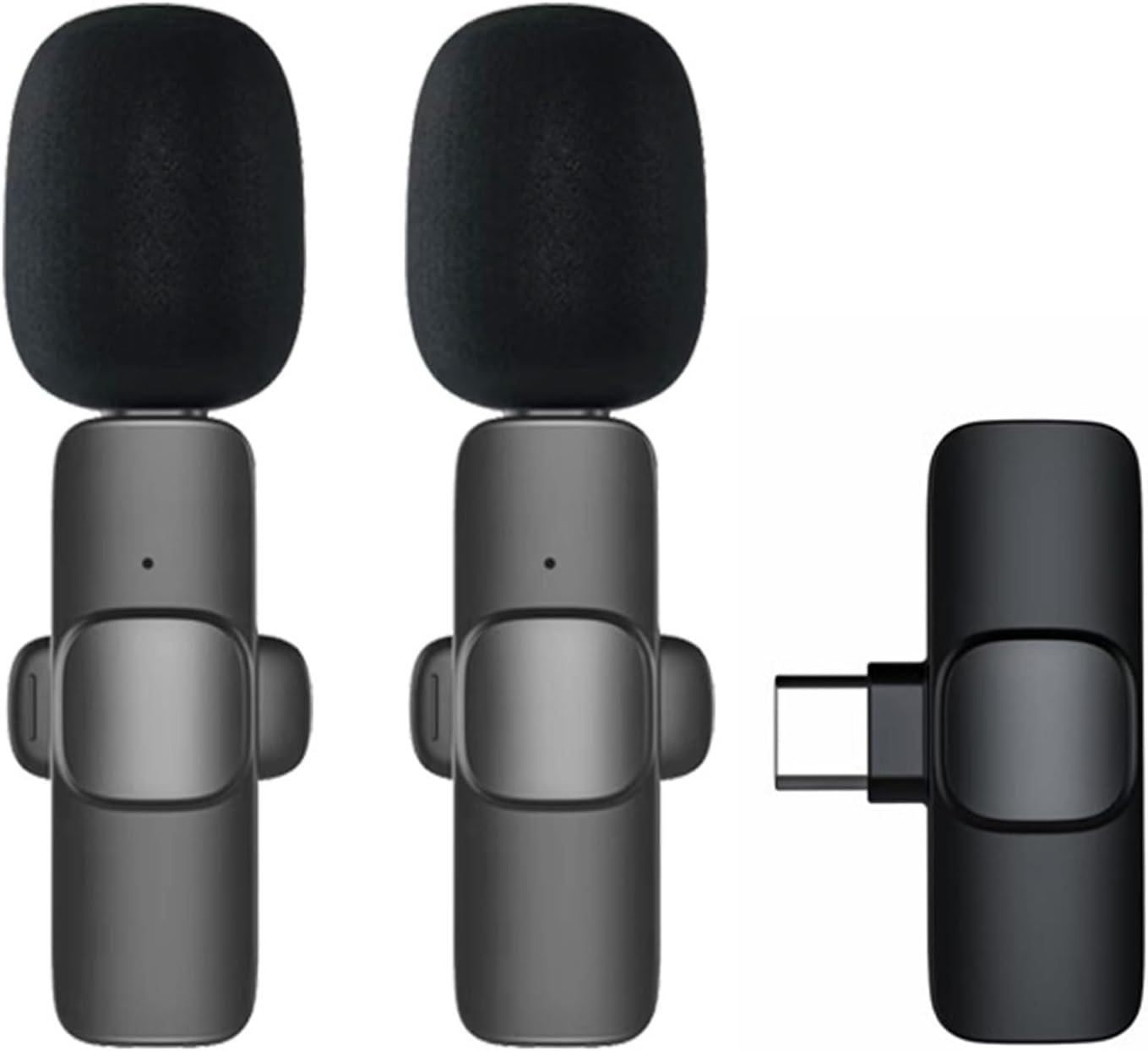 UnleashedRadiance Wireless Lavalier Lapel Microphone for iPhone 15 ...