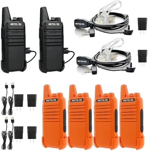 Amazon.com: Retevis RT22 Walkie Talkies Two-Way Radios Long Range with ...