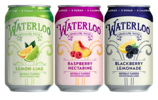 Amazon.com: Waterloo-Sparkling Water, Naturally Flavored Variety Pack ...