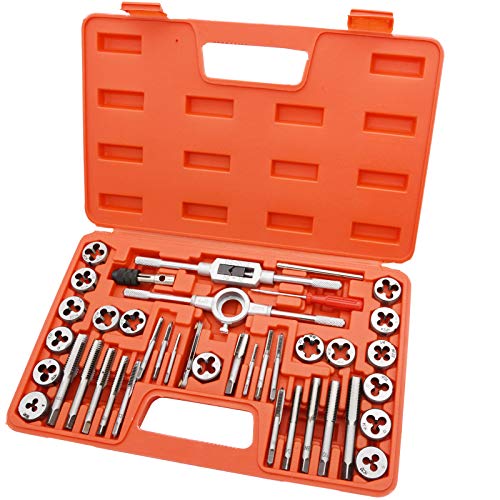 Snapklik.com : 40 Piece Tap And Die Set,SAE Inch Sizes, Essential ...