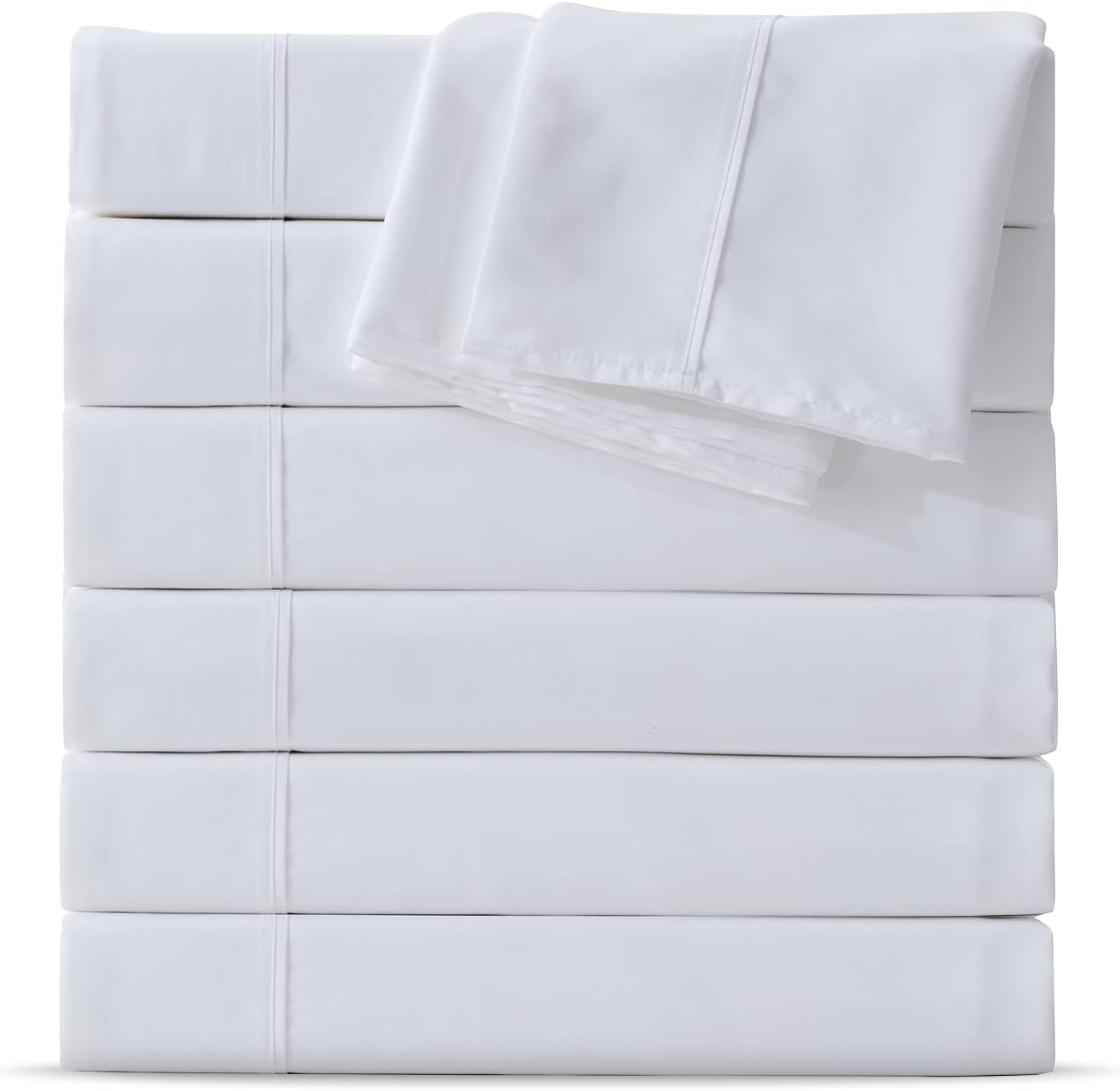 Amazon.com: Basic Choice 3-Pack Flat Sheets, Breathable Series Bed Top ...