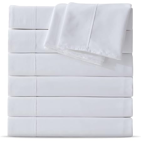 Amazon.com: Maple&Stone Full Flat Sheet 6 Pack,Premium Soft & Breathable,Brushed Microfiber ...