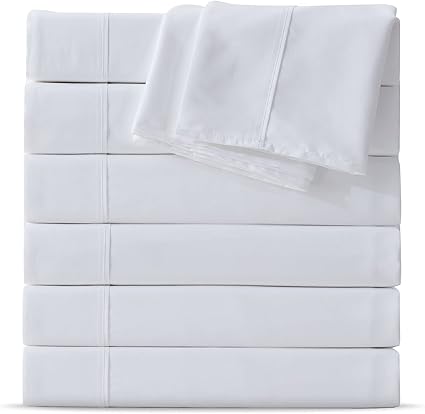 Amazon.com: Maple&Stone Twin Flat Sheet 6 Pack,Premium Soft ...