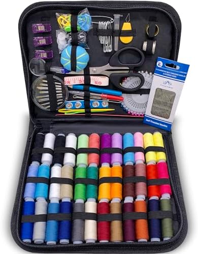 Amazon.com: Renashed Sewing Kit with 100 Basic Sewing Accessories, 64 ...