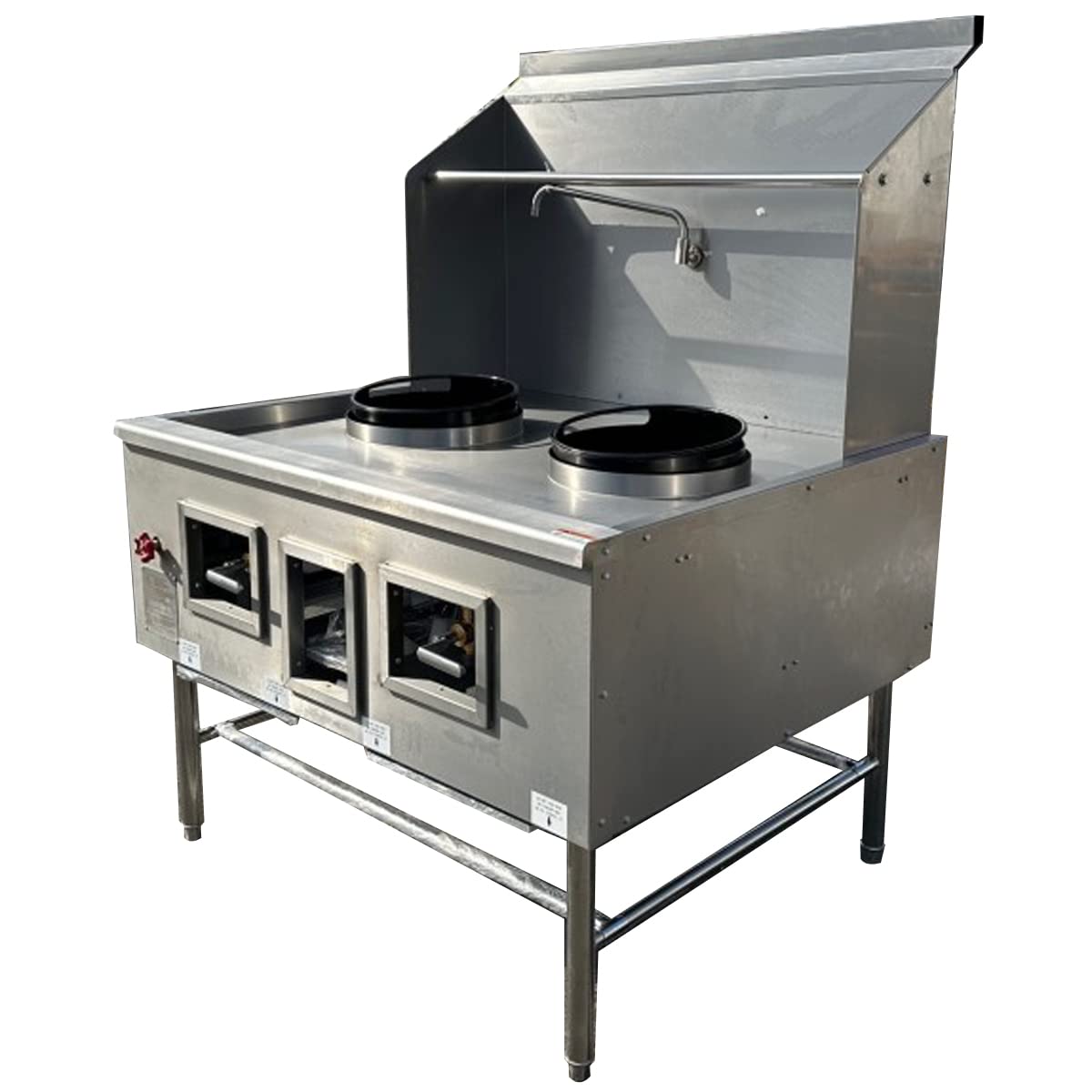 Amazon.com: cooler depot Chinese Wok Range with Waterfall, 47"Width 2 ...
