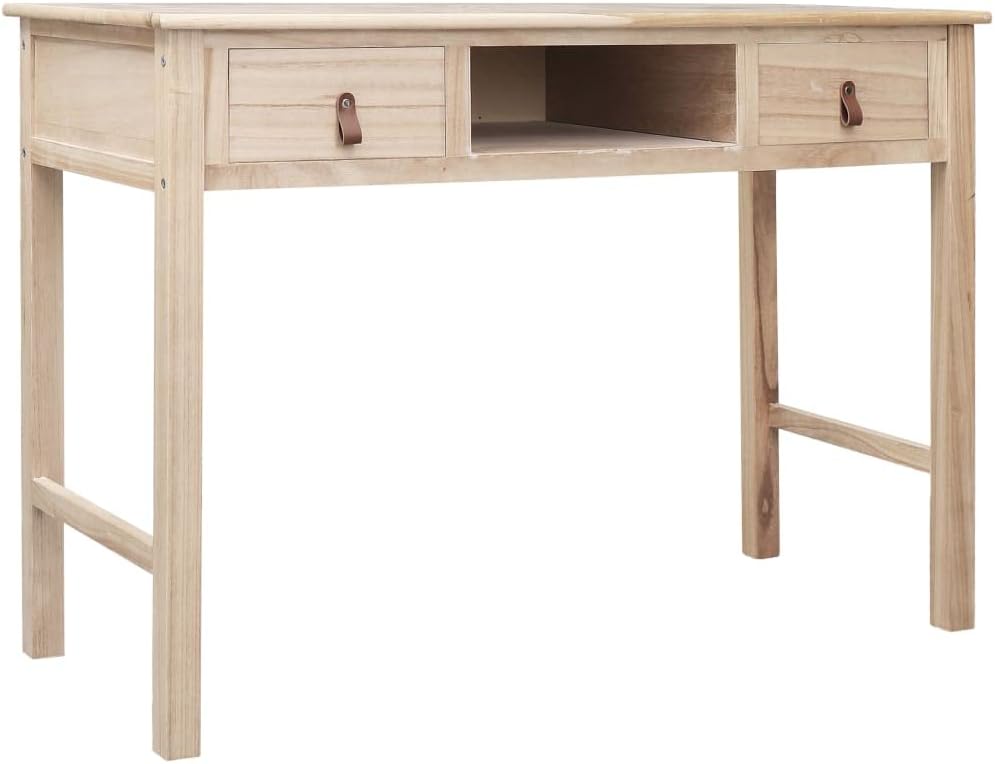Amazon.com: WEHUOSIF Writing Desk Natural,Desk for Bedroom,Reading ...