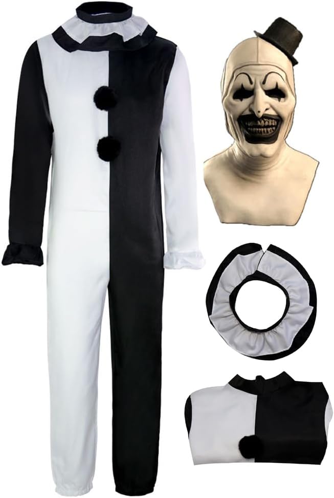 Terrifier Costume Terrifier Cosplay Jumpsuit Cosplay Outfits Black ...