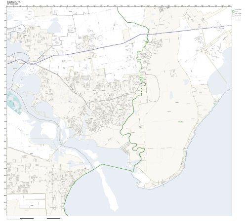 ZIP Code Wall Map of Baytown, TX ZIP Code Map Laminated: Amazon.com ...