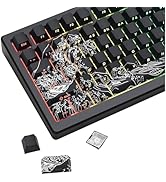 Amazon.com: dagaladoo PBT keycap,Black/White Topographic keycaps 60 75 ...