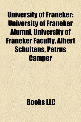University of Franeker : LLC, Books: Amazon.in: Books