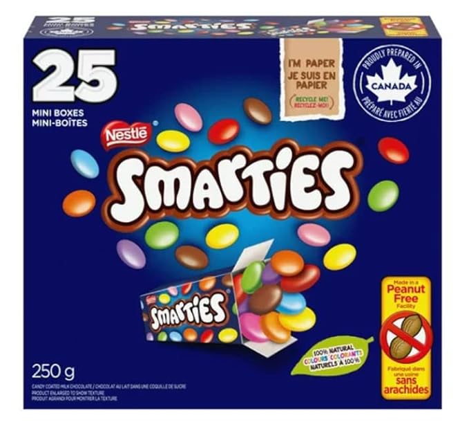 Amazon.com: Smarties 25 count - 250g - Imported from Canada : Grocery ...