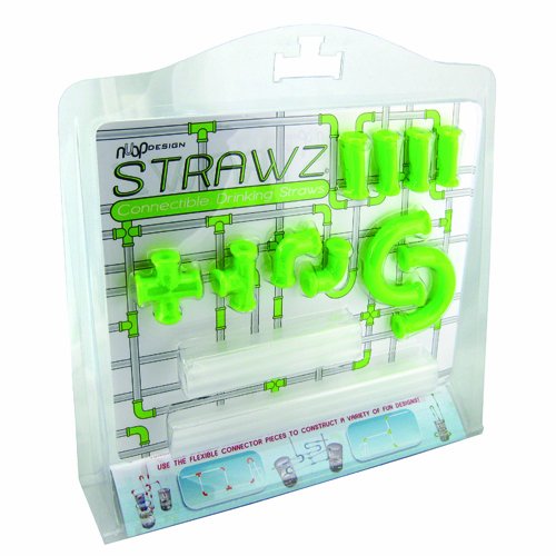 Amazon.com: Nuop Design Green Connectible Drinking Straw Kit (44 Pieces ...