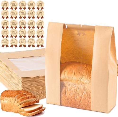 Amazon.com: Large Paper Bread Bags for Homemade Bread Sourdough Bread ...