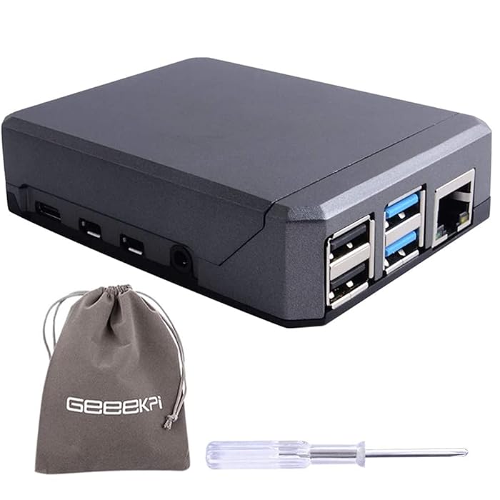 Buy GeeekPi Argon NEO Aluminum Case with Passive Cooling,Raspberry Pi 4 ...