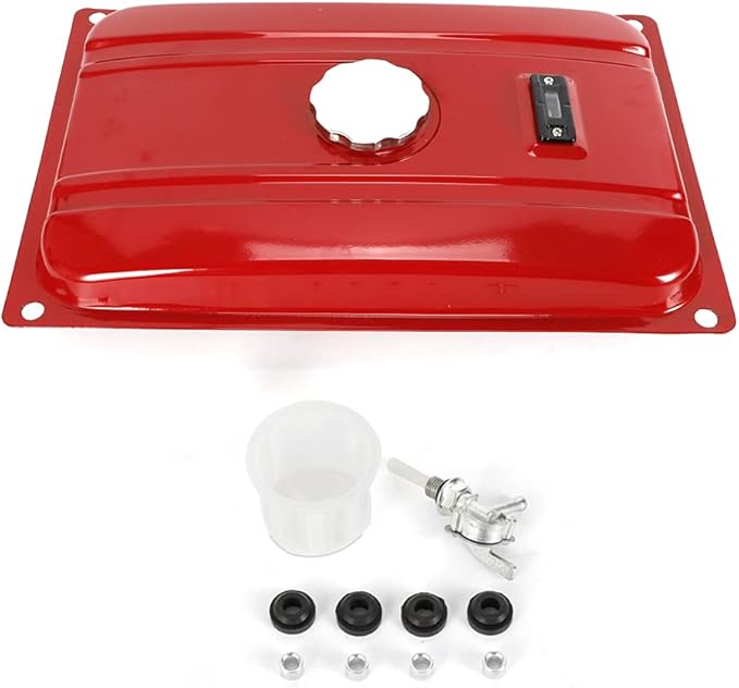 Amazon.com: 5 Gallon Generator Fuel Tank, Red Universal Generator Fuel ...