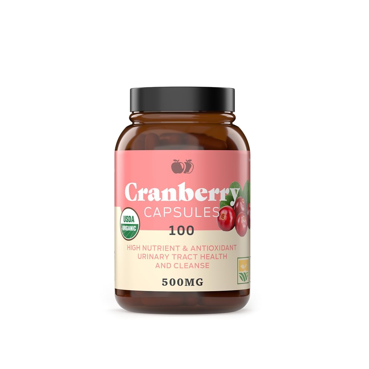 Amazon.com: Organic Cranberry Capsules - 100 Count - 475 mg Supplement ...