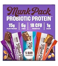 Amazon.com: Munk Pack 15g Probiotic Keto Protein Bars - Low Sugar, High ...