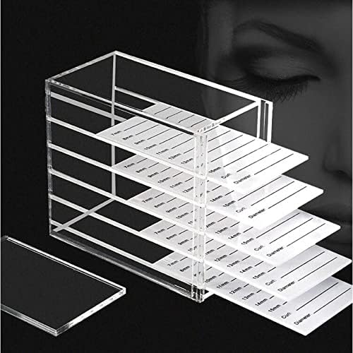 Amazon.com: Acrylic 5 Layers clear Eyelash Storage Box, Makeup Display ...