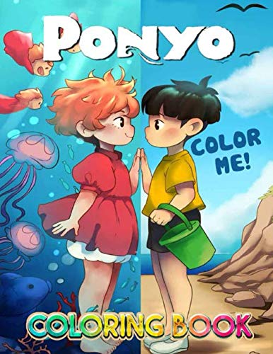 Buy Color Me! Ponyo Coloring Book: Studio ghibli coloring book - Cute ...