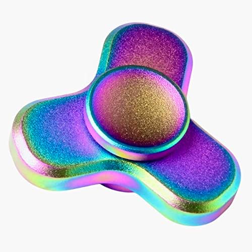 INDISTRACTABLE Metal Fidget Spinner for Adults (Tri Spinner, Iris ...
