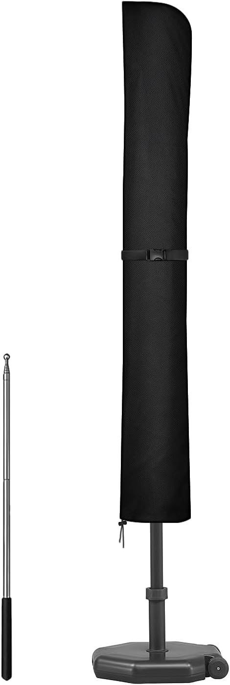 Dokon Parasol Covers Waterproof Garden Parasol Cover Heavy Duty 600D ...