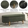 Amazon.com: Niccae Teddy Velvet Oval Bedroom Storage Stool, Decorated ...