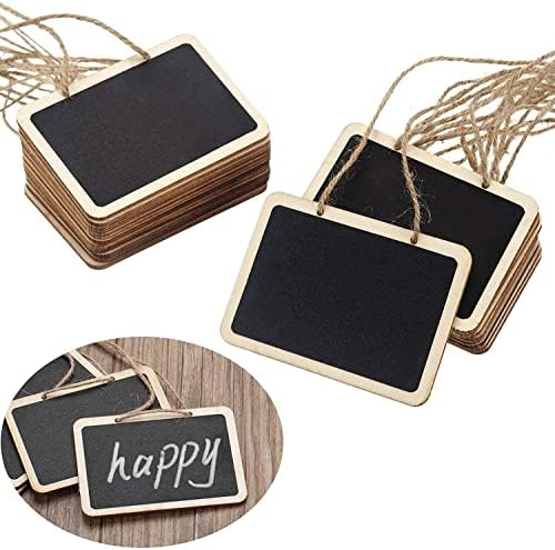 Snoogg Mini Chalkboards Signs Hanging Rectangle Chalkboards Double ...