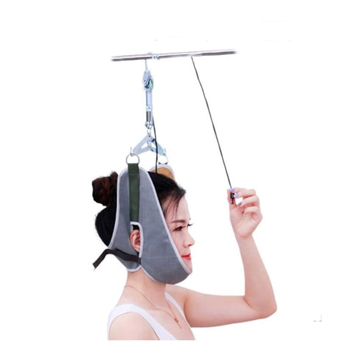 Buy MOXIN Neck Cervical Traction Device Unit Kit, Halter Neck Traction ...