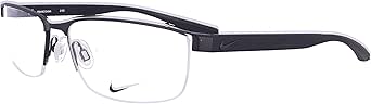 Amazon.com: NIKE Gafas graduadas 8172 001 Satin Black Rectángulo ...