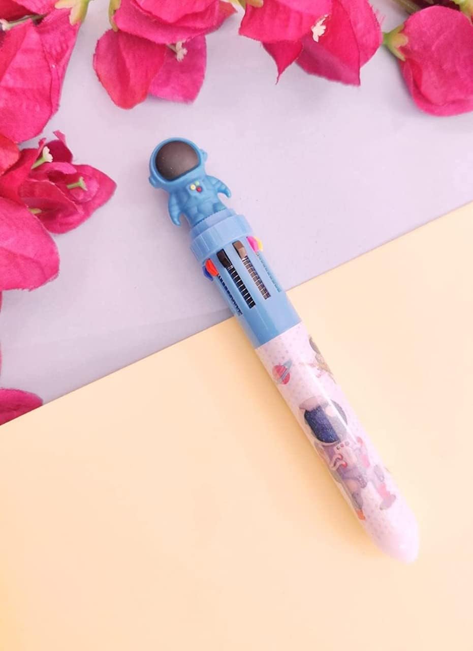 FunBlast 10 in 1 Color Ball Pen Set - Merry Christmas Ball Pens Pack of ...