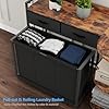 Amazon.com: STIKELY L Shaped Laundry Hamper Laundry Basket with 3 ...