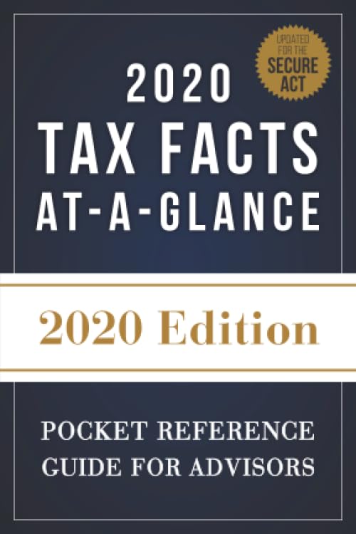 Amazon.com: 2020 Tax Facts at-a-Glance: Pocket Reference Guide for ...