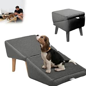 Amazon.com: Split Ottoman Dog Ramp, 2-in-1 Lightweight Folding Dog ...
