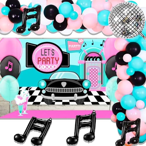 JeVenis Rock Roll Party Back to 50’s Sock Hop Photography Background ...