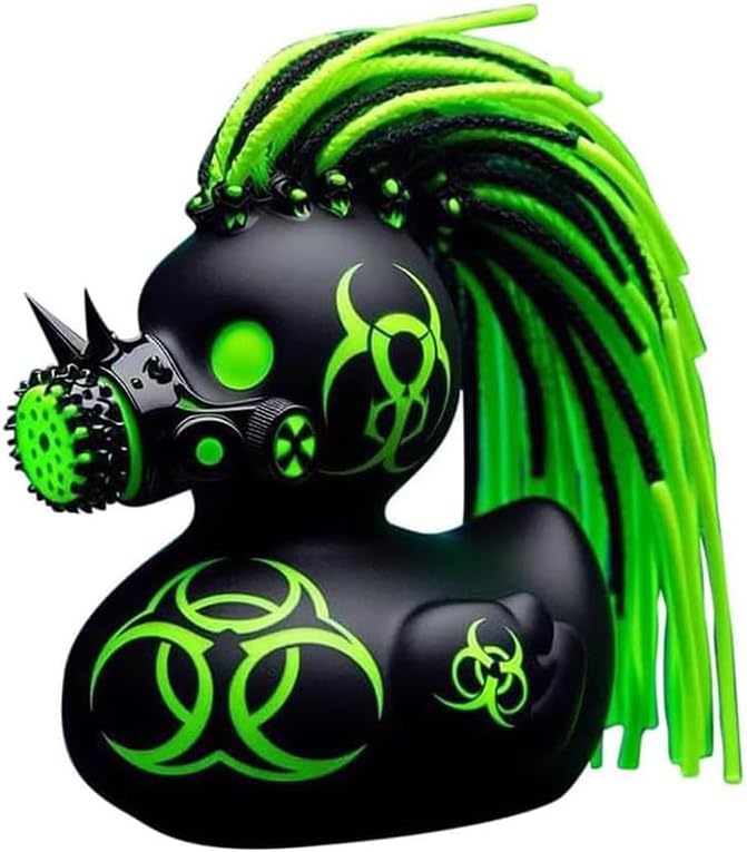 Amazon.com: Shilkare Goth Satanic Duck, Dark Resin Duck, Gothic ...