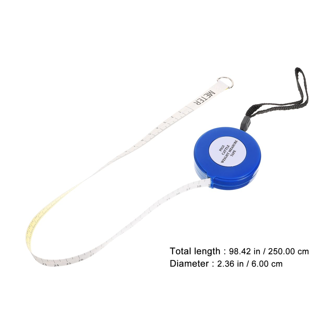 Snapklik.com : 2.5 Meter Animal Measuring Tape Livestock Weight Tape ...