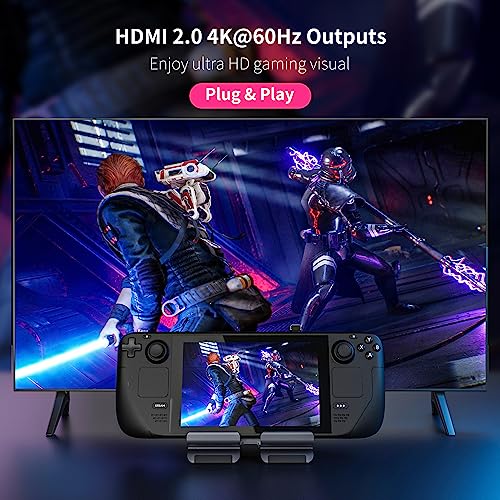 Snapklik.com : JKLKJ Steam Deck Dock,6 In 1 USB C Docking Station