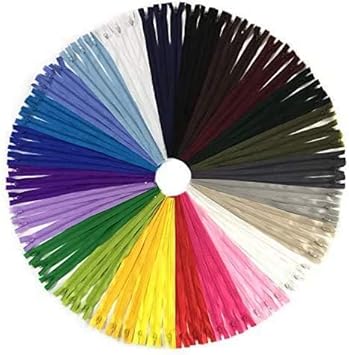 Amazon.com: 12 Inch Zippers, DOITEM 72 pcs 30cm/12 Inch Zippers for ...