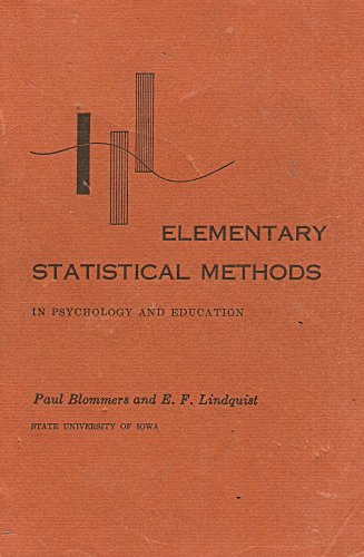 Elementary Statistical Methods in Psychology and Education: Paul J ...