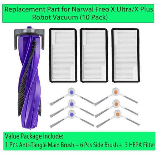 Narwal Freo X Z Ultra/X Plus Robot Vacuum Replace Parts 10 Pack