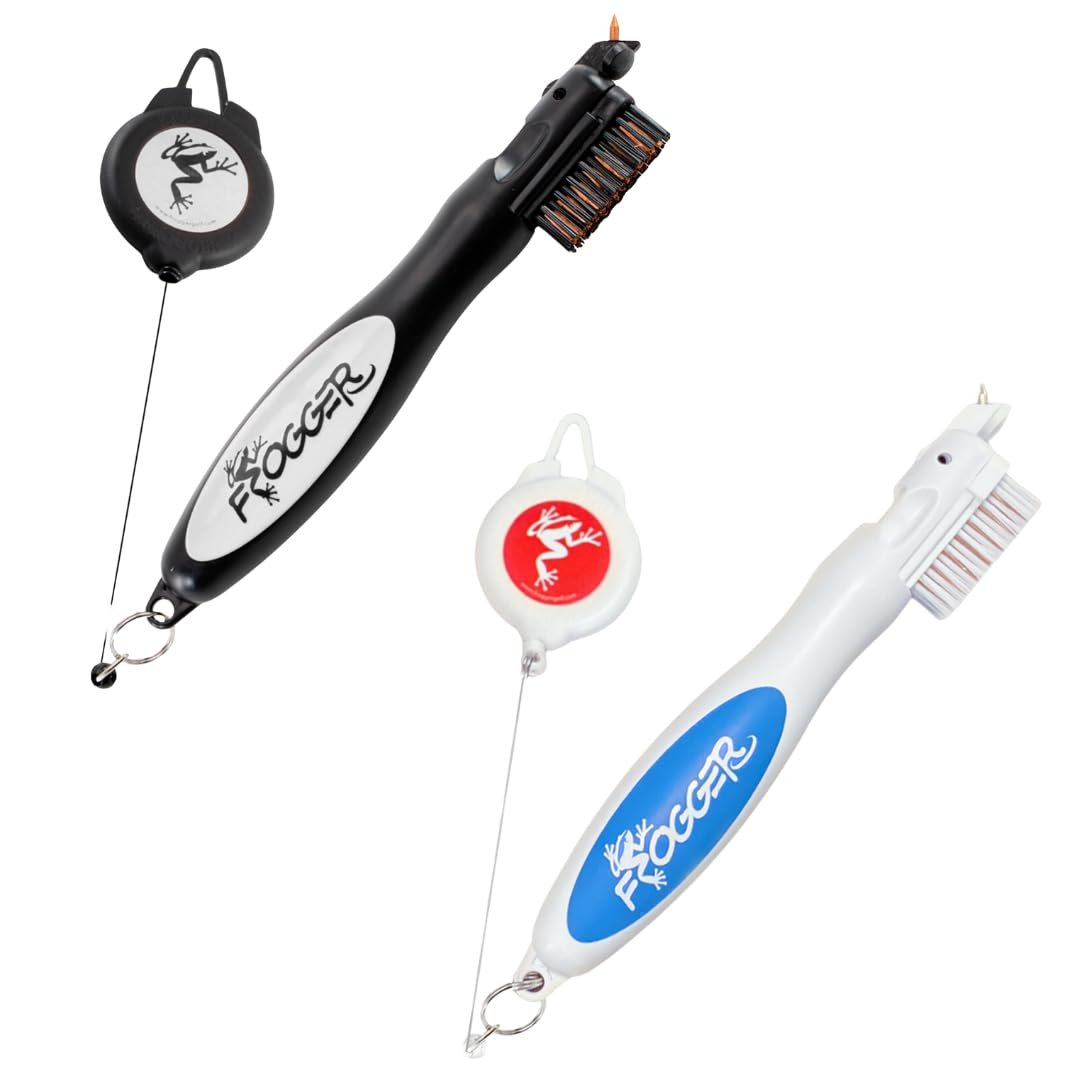 Amazon.com : Frogger BrushPro Golf Club Cleaner with Ergonomic Grip and ...
