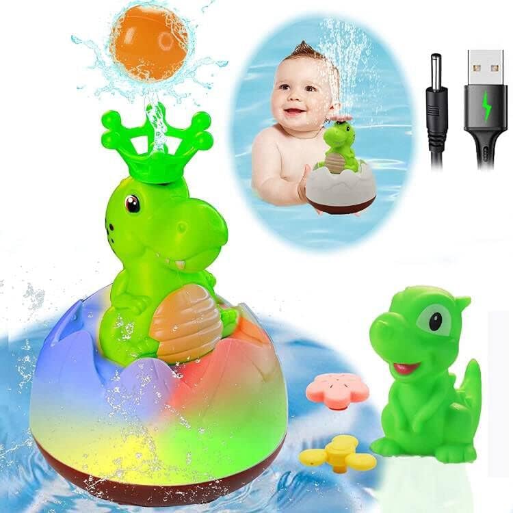 Whale Automatic Water Spray Bath Toy With LED Lights - Induction ...
