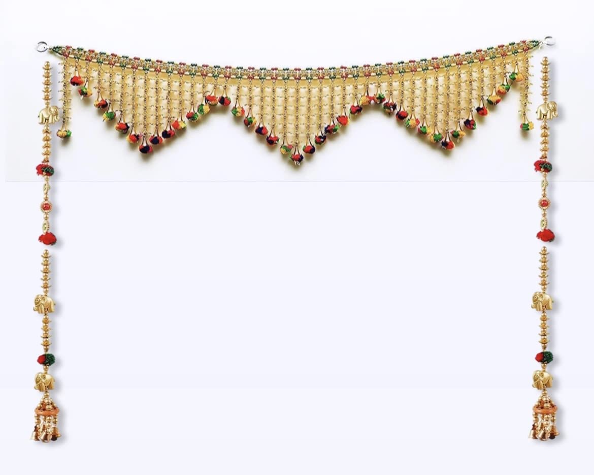 The Art Hub Handcrafted (Set of 2)Floral Design Toran & Pair of ...