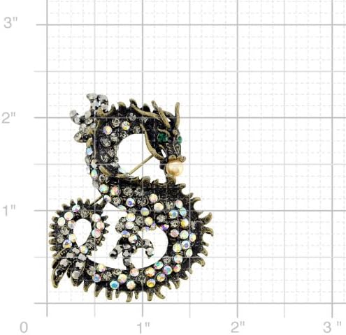 Amazon.com: Vintage Style Chinese Dragon Pin Animal Pin Brooch And ...